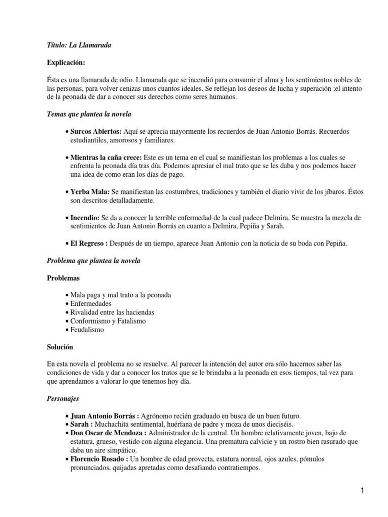 La Llamarada | PDF | Puerto Rico | Novelas