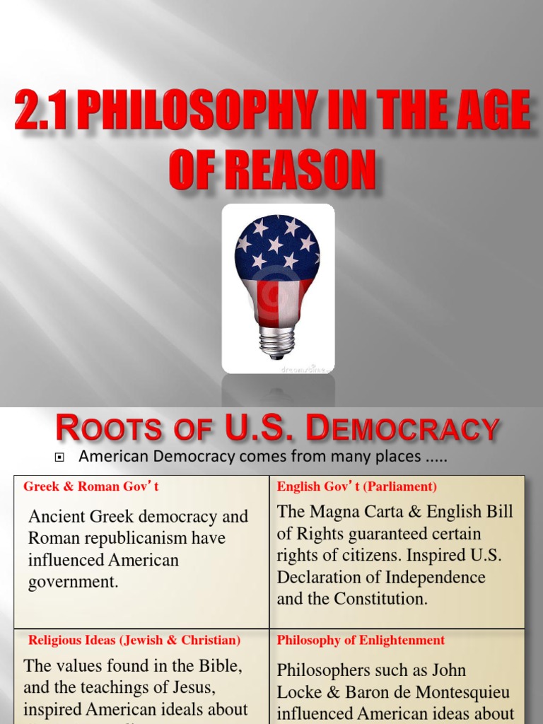 2.1 Philosophy in The Age of Reason | Download Free PDF | Age Of ...