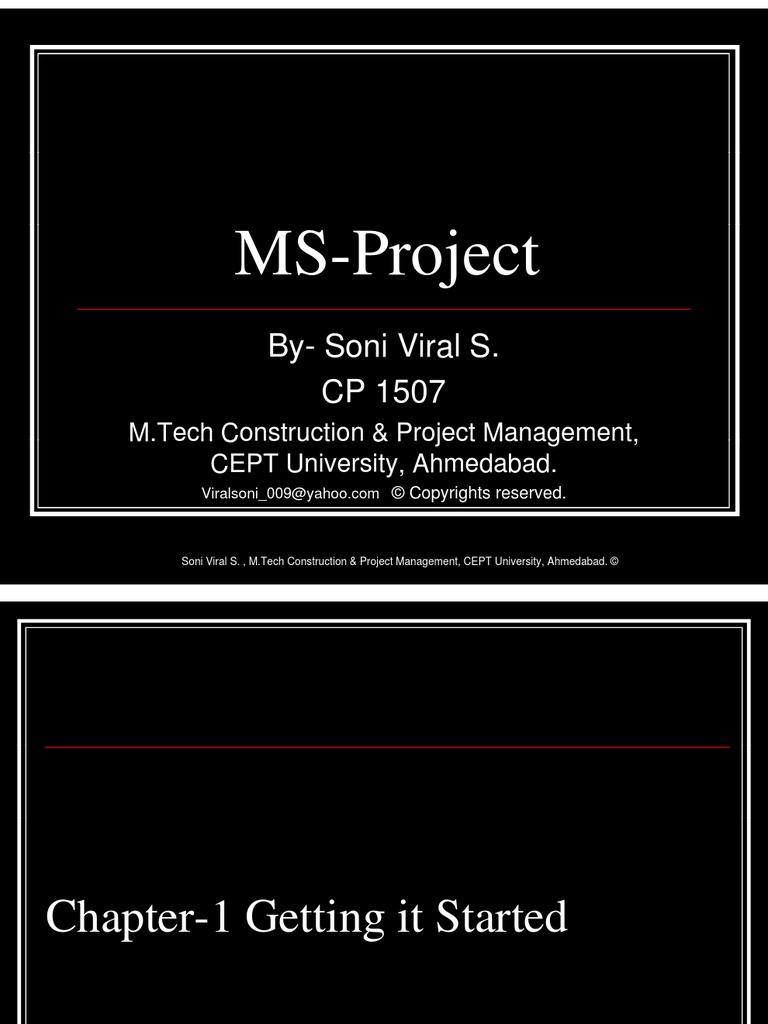 MS Project Tutorial | PDF | Intellectual Works | Computing