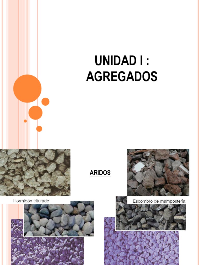 Tipos y características de agregados | PDF | Hormigón | Arena