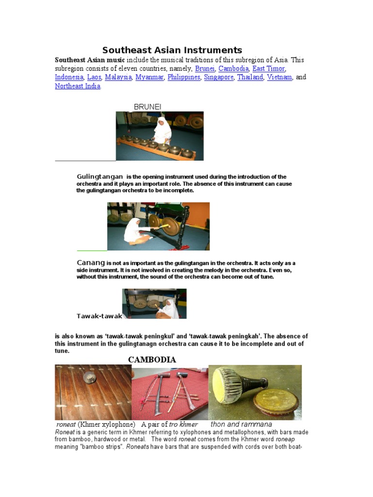 Southeast Asian Music | String Instruments | Southeast Asia