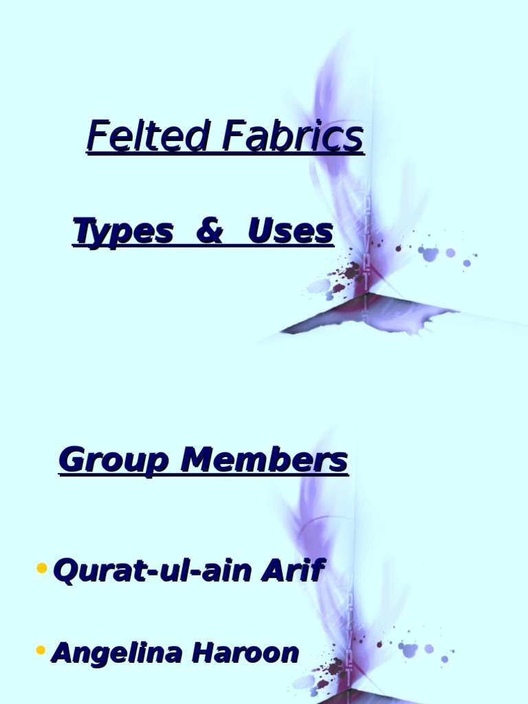 Felted Fabrics | Download Free PDF | Textiles | Wool