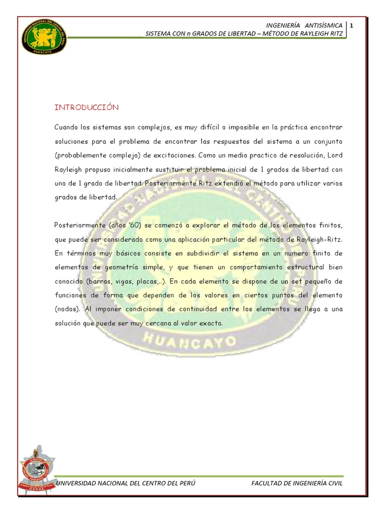 Metodo de Rayleigh Ritz-Ejercicios | PDF | Integral | Energía potencial