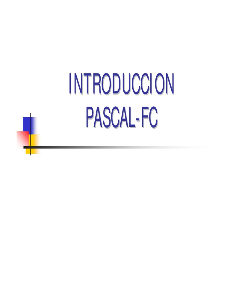 Pascal FC | PDF | Lenguaje de programación | Software