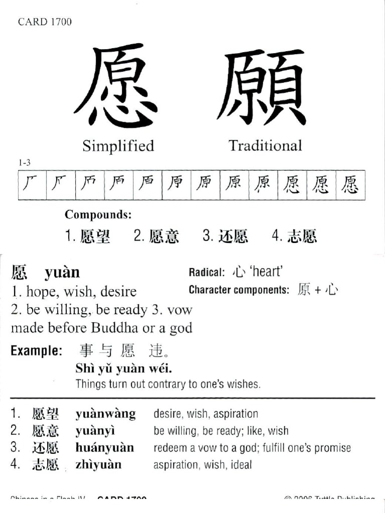 Tuttle Chinese Flash Cards Part 4 | PDF