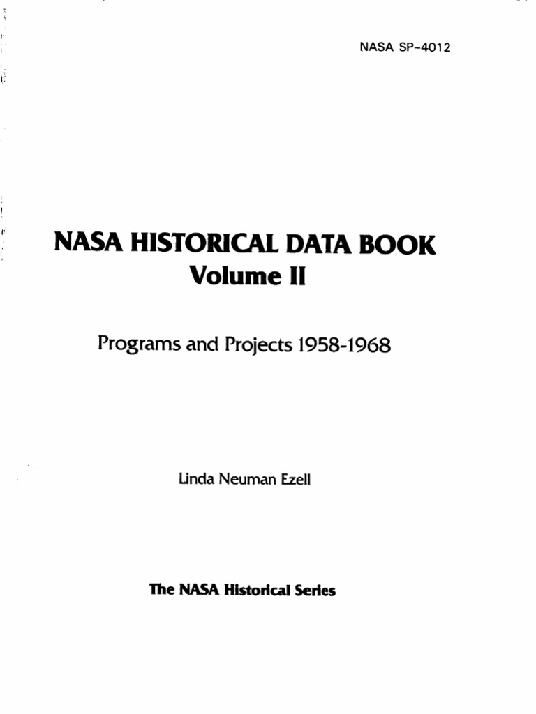 NASA Historical Data Book 1958-1968 | PDF | Saturn (Rocket Family) | Nasa