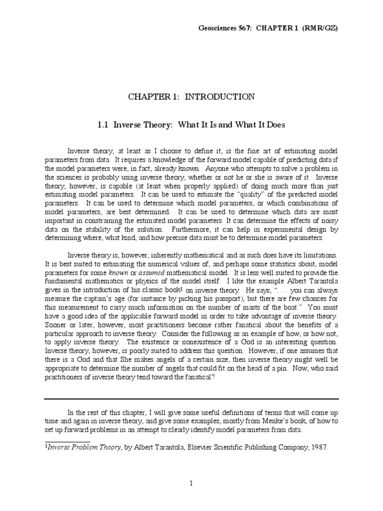 Inversion Theory | PDF | Inverse Problem | Teaching Mathematics