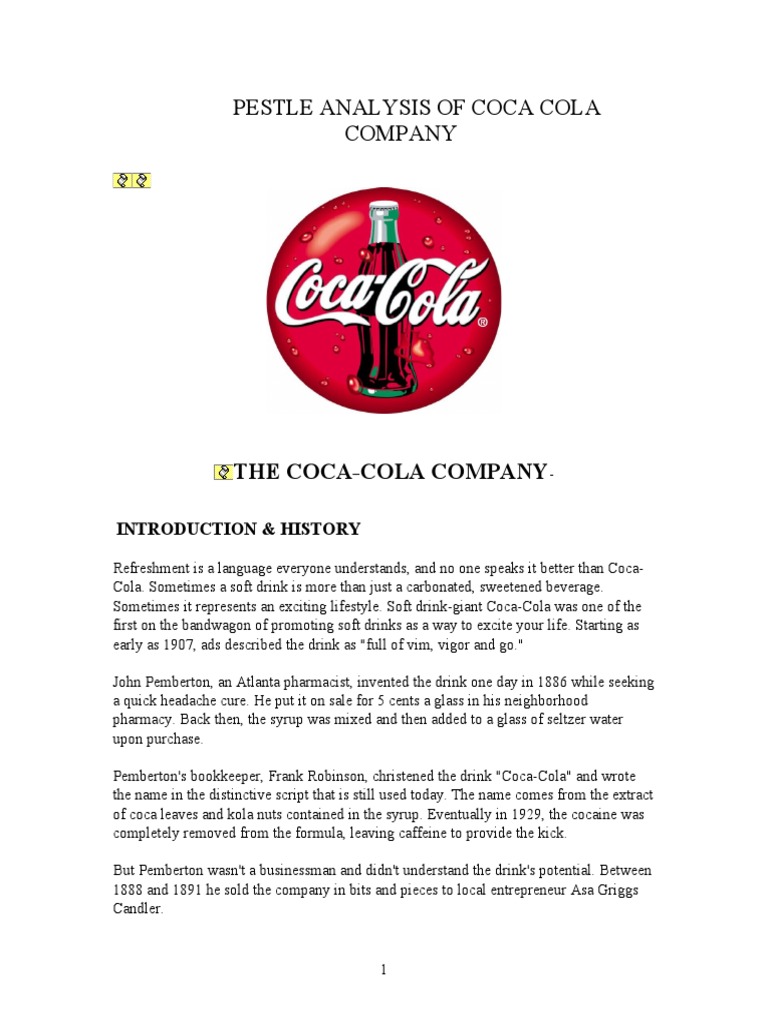 Pestel Analysis of Coca Cola | PDF | Coca Cola | Taxes
