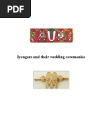 Iyengar Wedding Rituals Explained | PDF | Wedding | Marriage