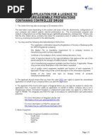 General Guideline Application Poisons Licence Permit and Import Export ...