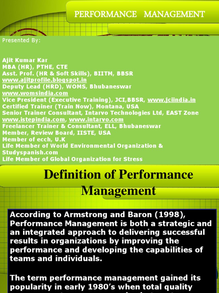 Evolution of Performance Management | PDF | Performance Management ...