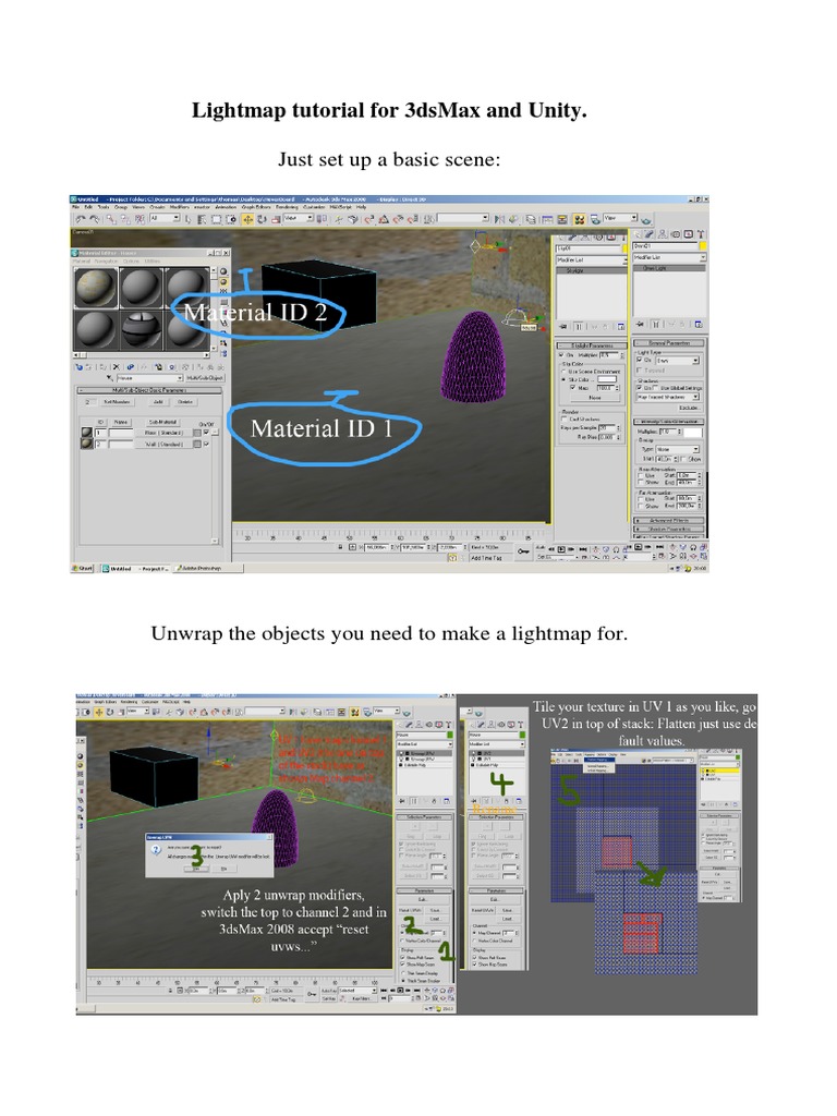 Lightmap Creation in 3dsMax & Unity | PDF