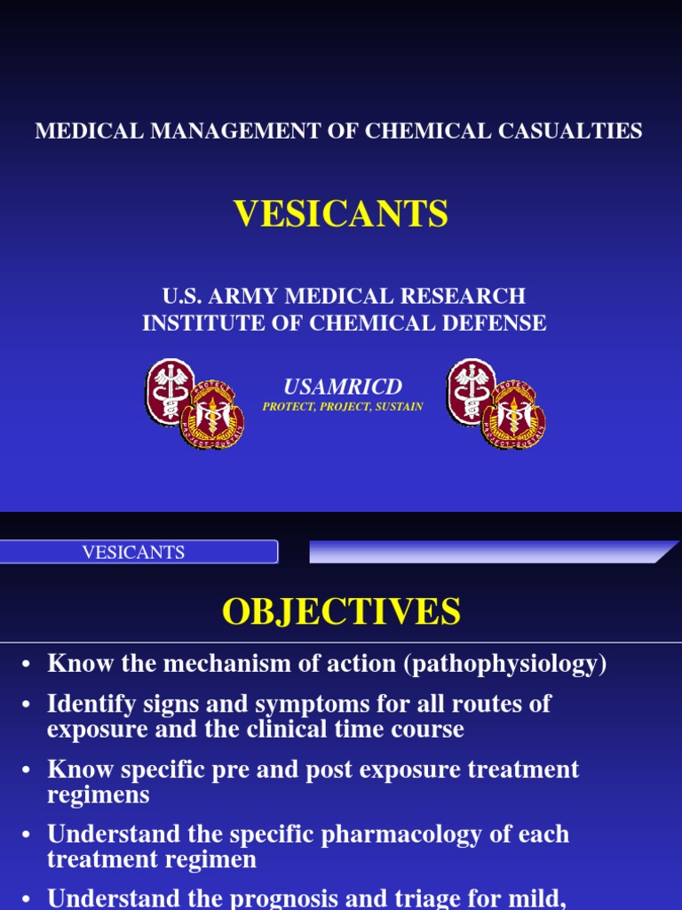 Briefing Vesicants PDF | Download Free PDF | Diseases And Disorders ...