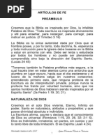 Doctrinas Fundamentales de La IPUC | PDF | Doctrina | espíritu Santo