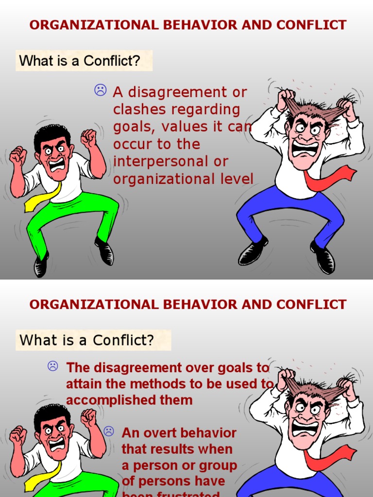 Lesson 9 Chapter 10 11 Organizational Behavior And Conflict