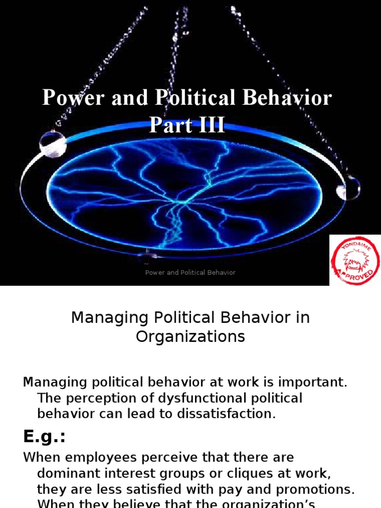 Report - Power and Political Behavior (Part III) | PDF | Empowerment ...