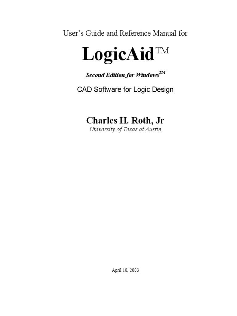 LogicAid UsersguideReference | PDF | Logic Synthesis | Computer Engineering
