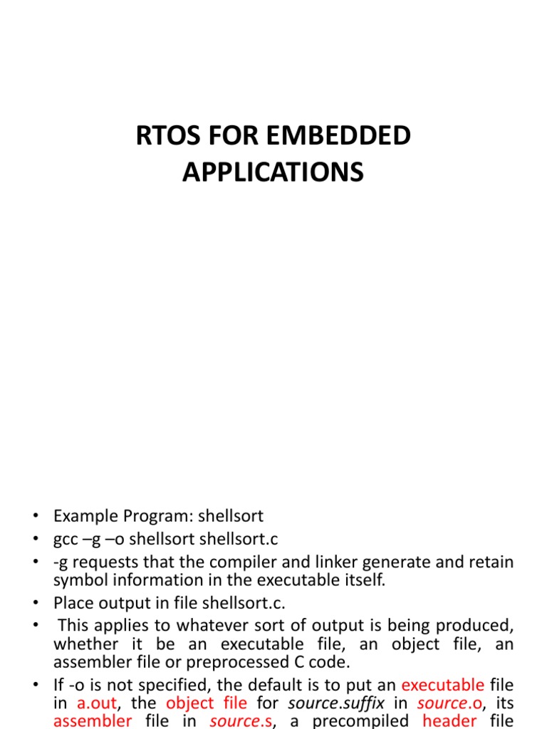 Rtos For Embedded Applications Pdf Computer Architecture Computer Programming