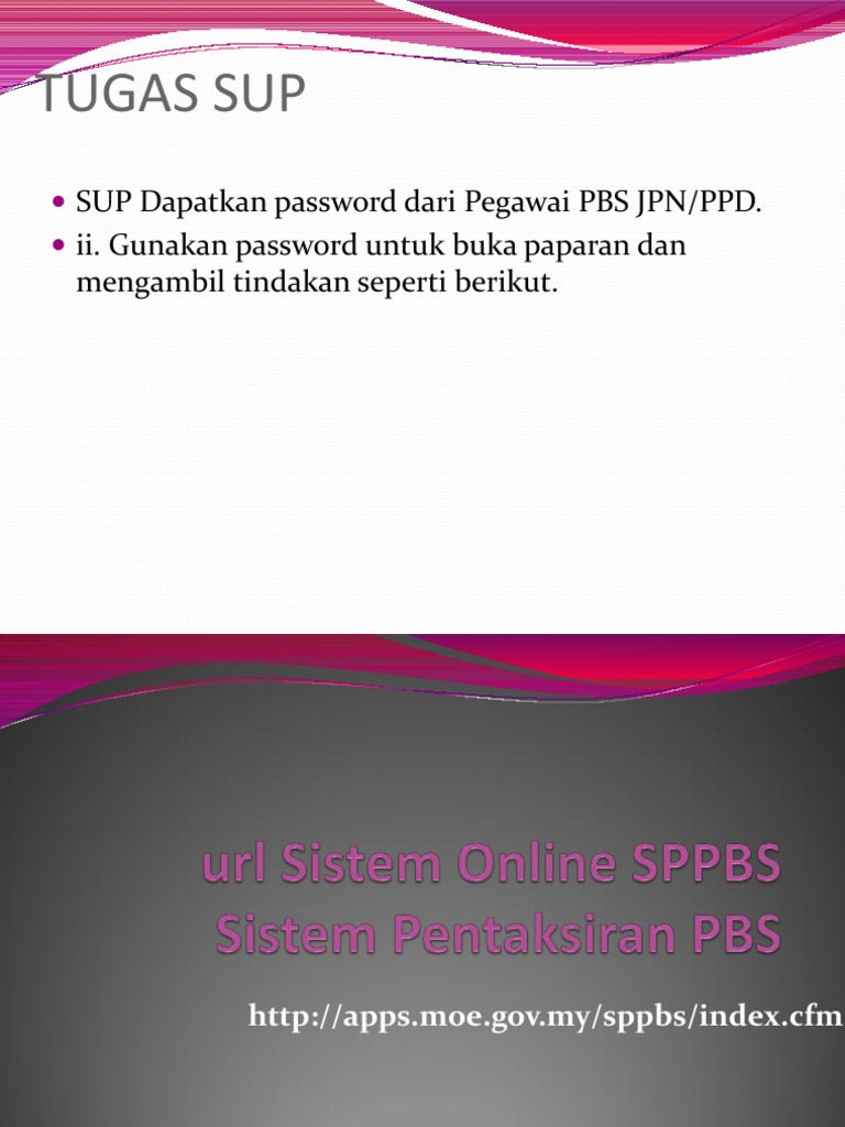 Sistem Online SPPBS | PDF