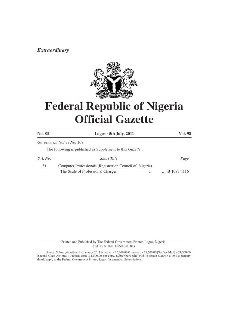 Scale of Professional Charges PDF | PDF