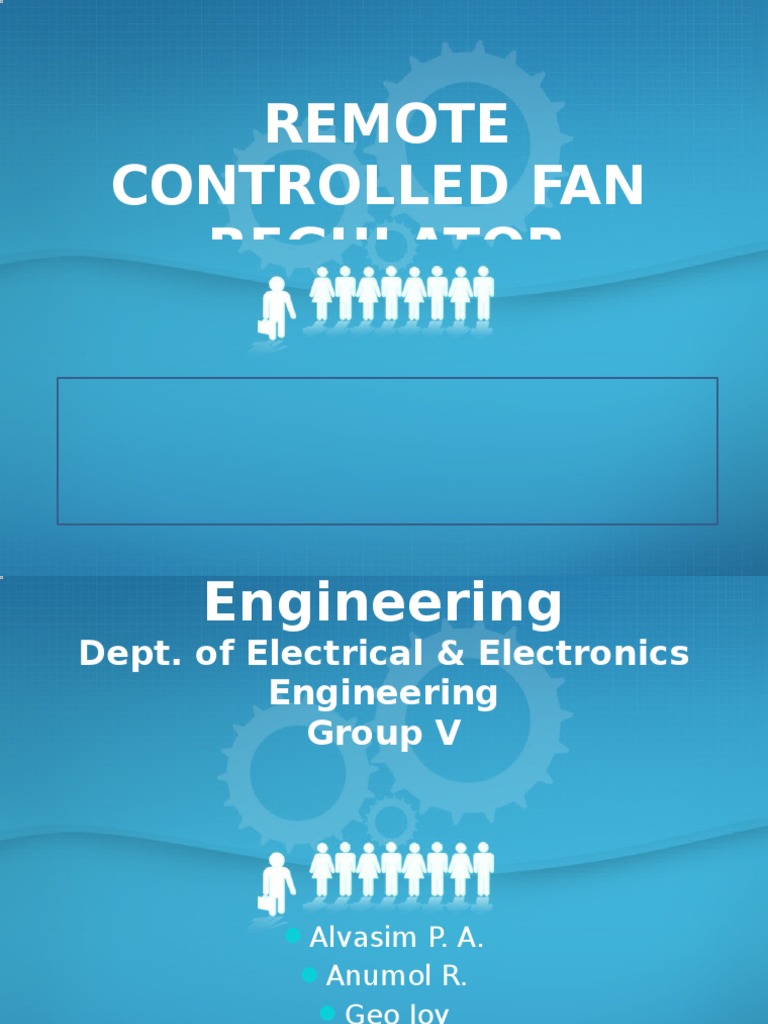 Remote Controlled Fan Regulator | PDF | Electronic Circuits | Remote ...