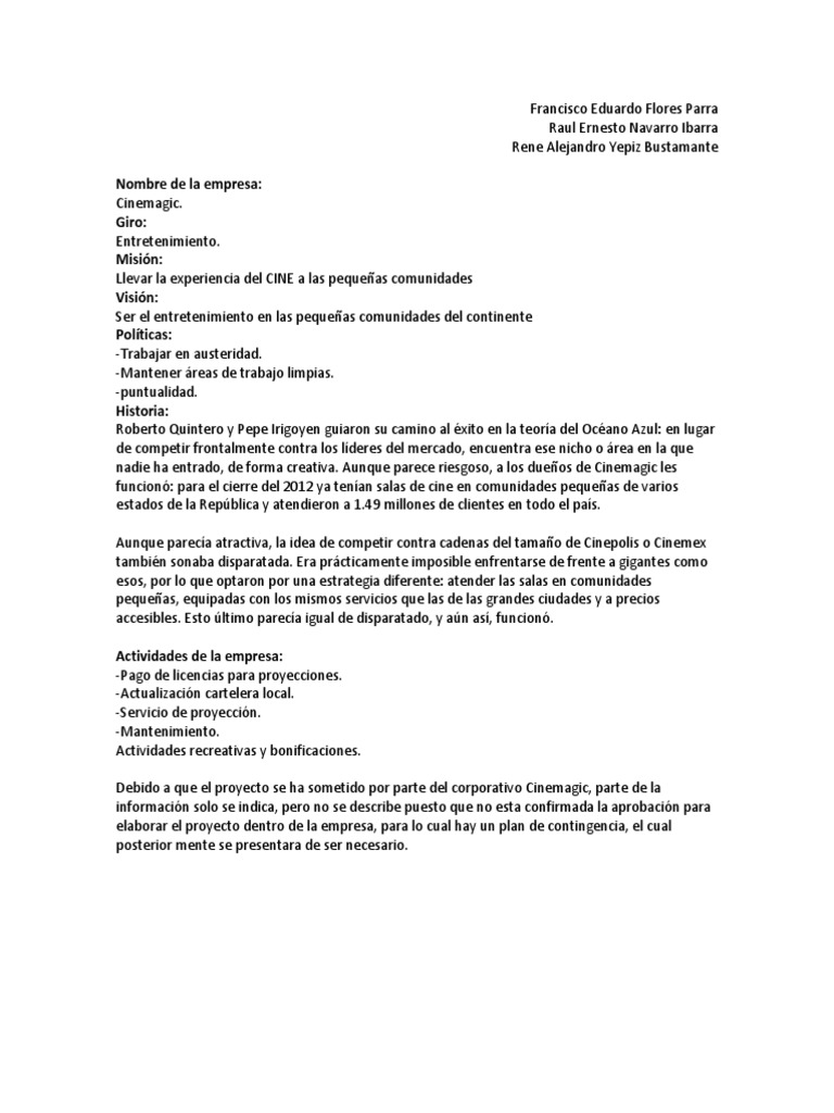 Cartelera de Cinemagic en Comunidades | PDF | Negocios