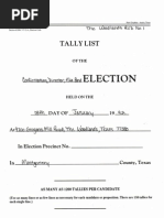 Election Tally Sheet Template | PDF | Elections | Parliamentary Procedure