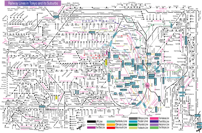Tokyo Railway Lines Overview | PDF | Shintoism