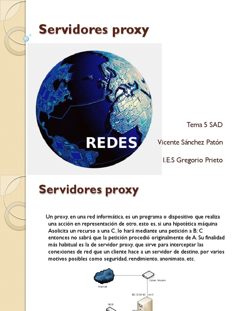 Servidores Proxy | PDF | Servidor proxy | Arquitectura de Computadores