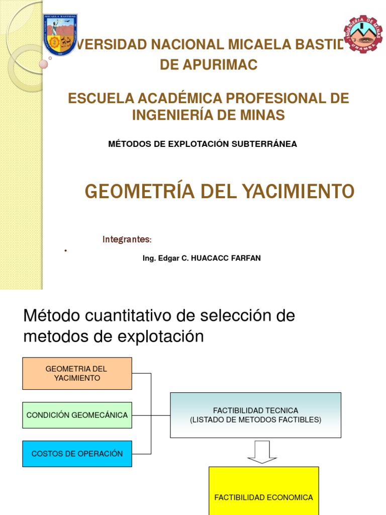 Geometria Del Yacimiento Exposicion | PDF | Ciencias de la Tierra | Geología