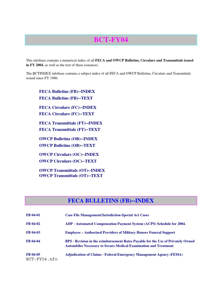 Department of Labor: Bct-Fy04 | PDF | General Schedule (Us Civil ...