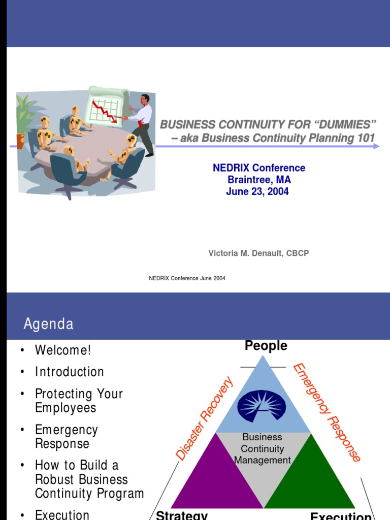 Business Continuity For Dummies | PDF | Threat (Computer) | Business ...