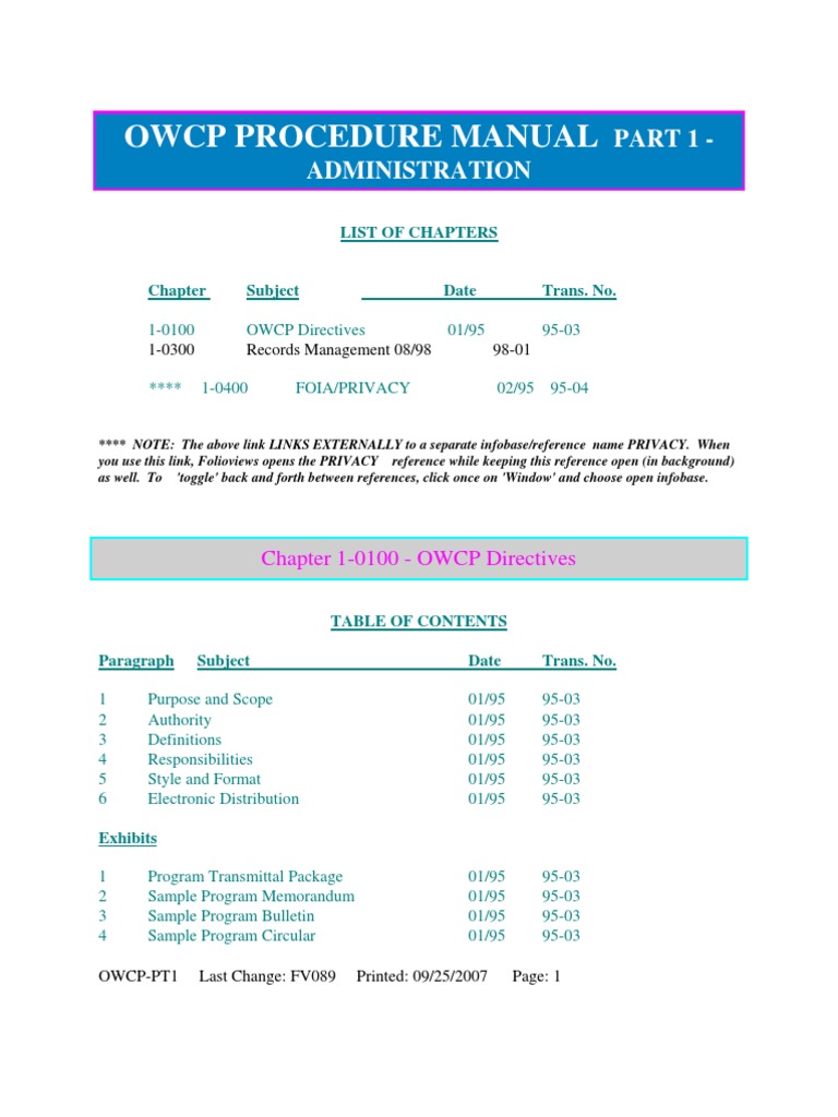 Department of Labor: Owcp-Pt1 | PDF | Records Management | National ...