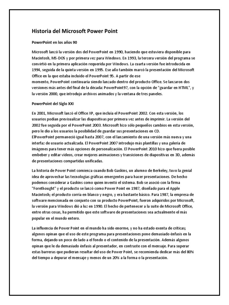 La evolución de PowerPoint a través de las décadas: de su creación en ...