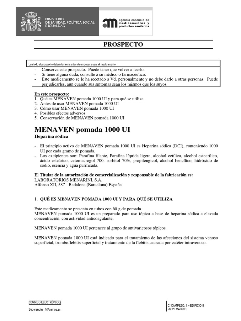 Prospect o | PDF | Medicación tópica | Medicamentos con receta