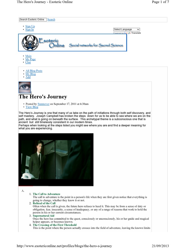 The Hero S Journey | Download Free PDF | Hero | Mythology