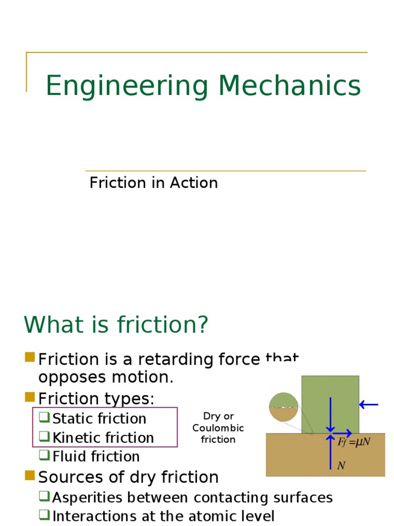 Friction in Action | PDF | Friction | Force