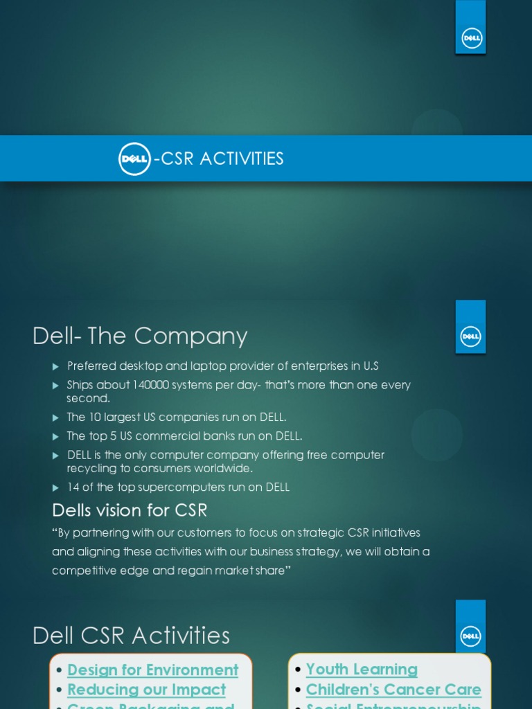 Dell CSR | PDF | Business