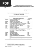 PIC/S Participating Authorities List | PDF | Pharmaceutical Sciences ...
