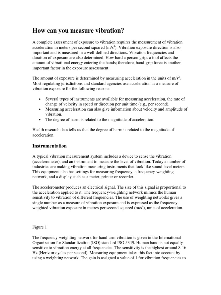 How Can You Measure Vibration PDF | PDF | Exposure (Photography) | Nature