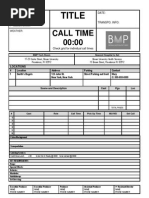 Rehearsal Report Template | PDF