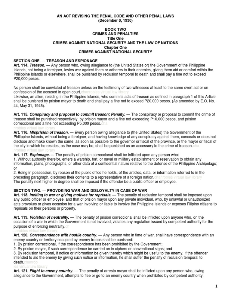 RPC BOOK 2 | Treason | Piracy