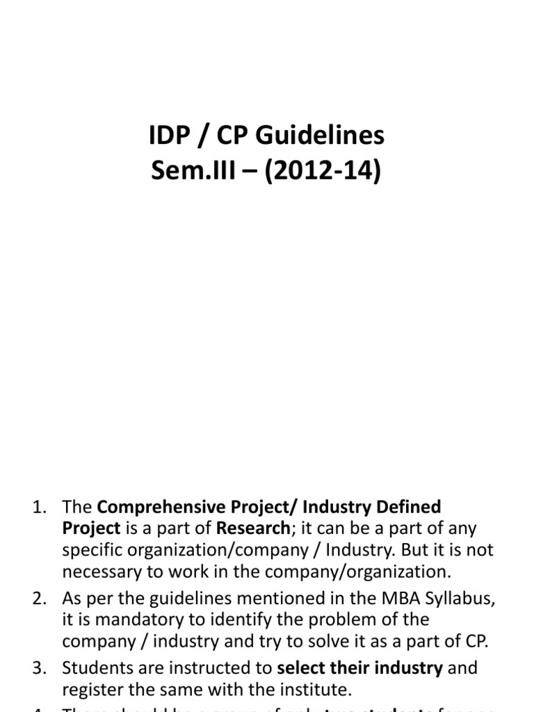 GTU Project Guidelines | Download Free PDF | Structural Equation ...