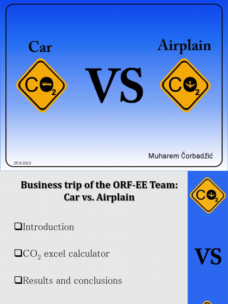 CO2 Consumption: Car VS Airplain | PDF