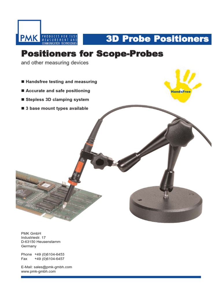 3D Probe Positioners | PDF | Printed Circuit Board | Equipment