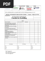 Soil Inspection Checklist For Backfilling | PDF