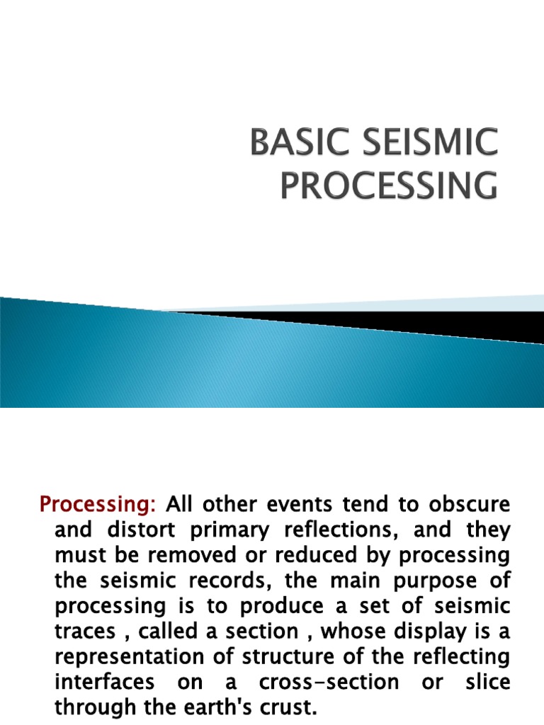 Seismic Data Processing Report Pdf - baldcirclehip