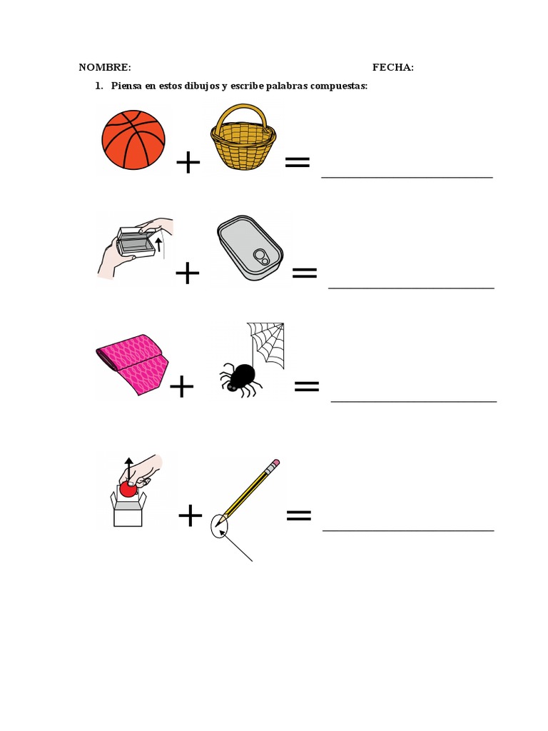 Palabras Combinadas Con Clipart