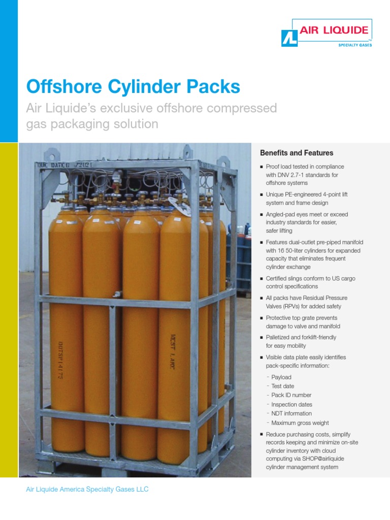 Offshore Cylinder Packs 1024 | Gases | Chemistry