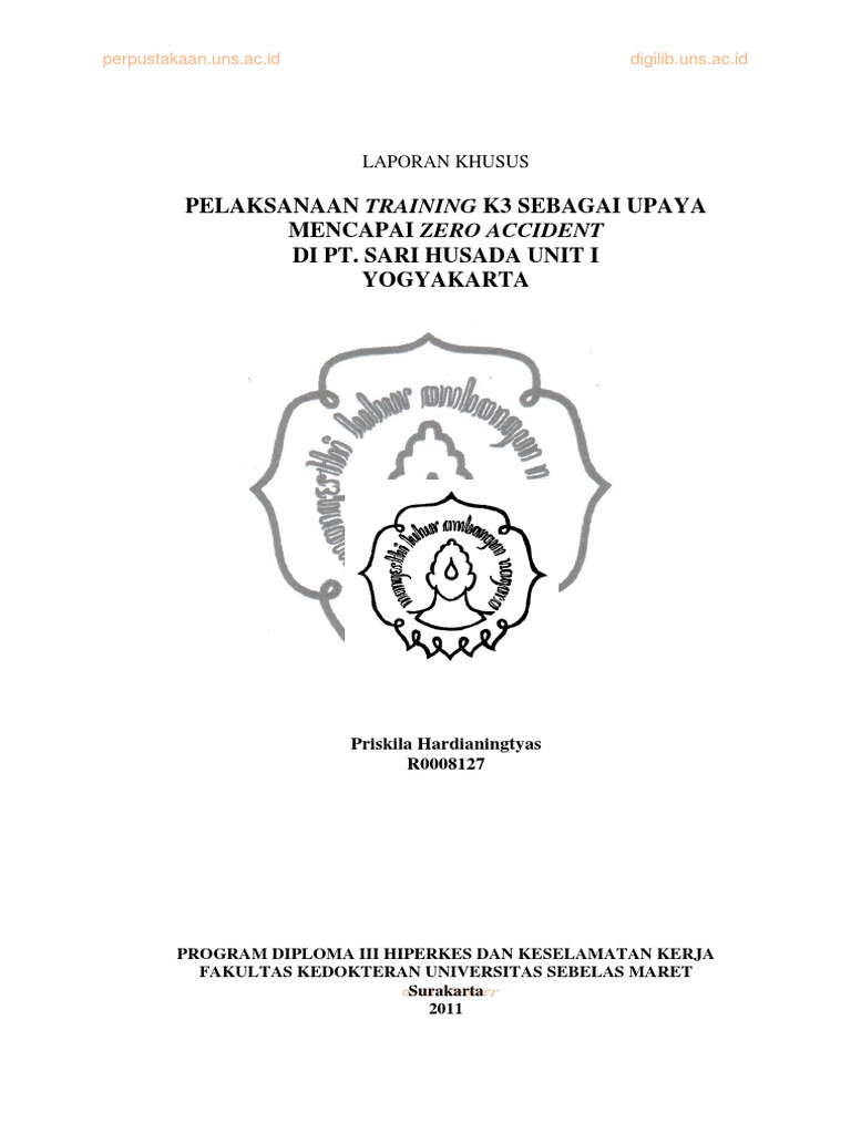 Contoh Training K3 | PDF